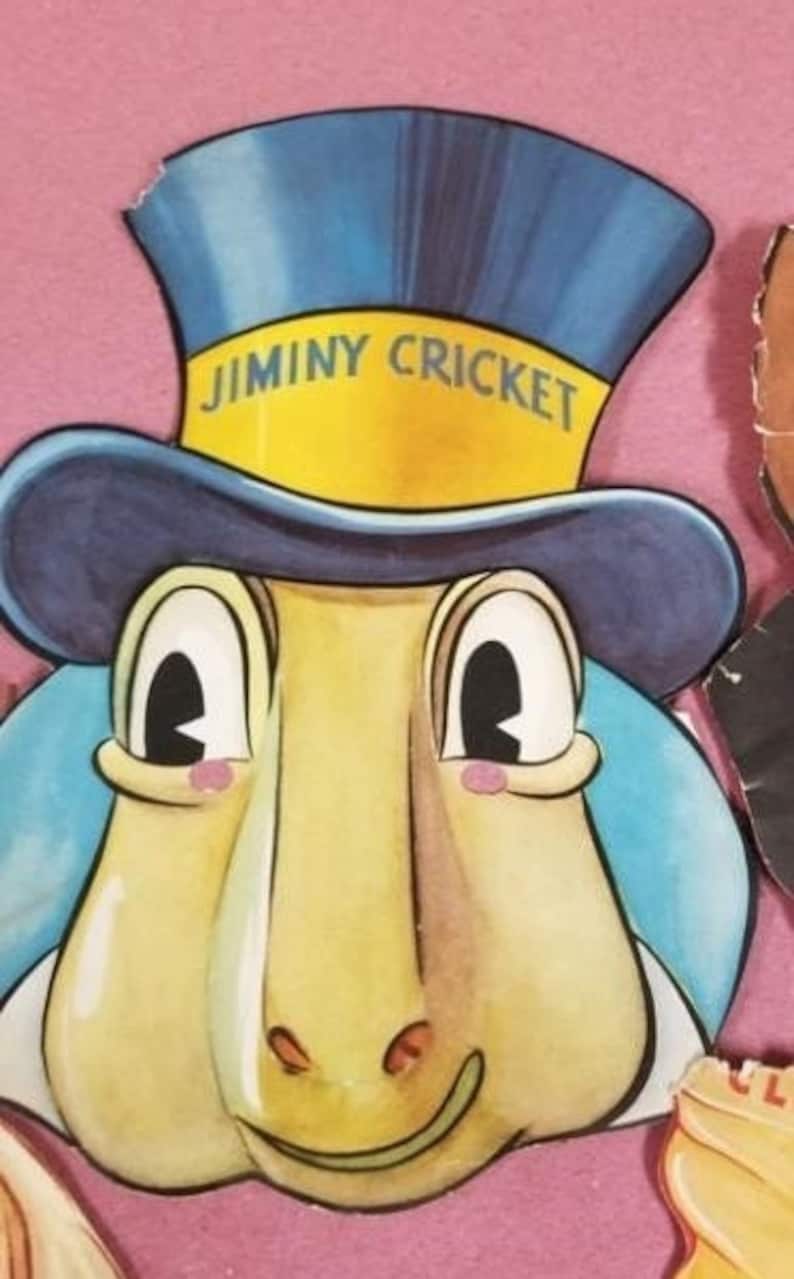 1939 Set of Pinocchio Paper Masks by Gillette | Etsy