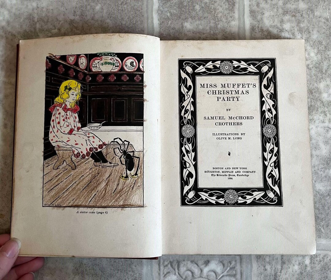 1904 Miss Muffet’s Christmas Party by Samuel Crothers - Etsy