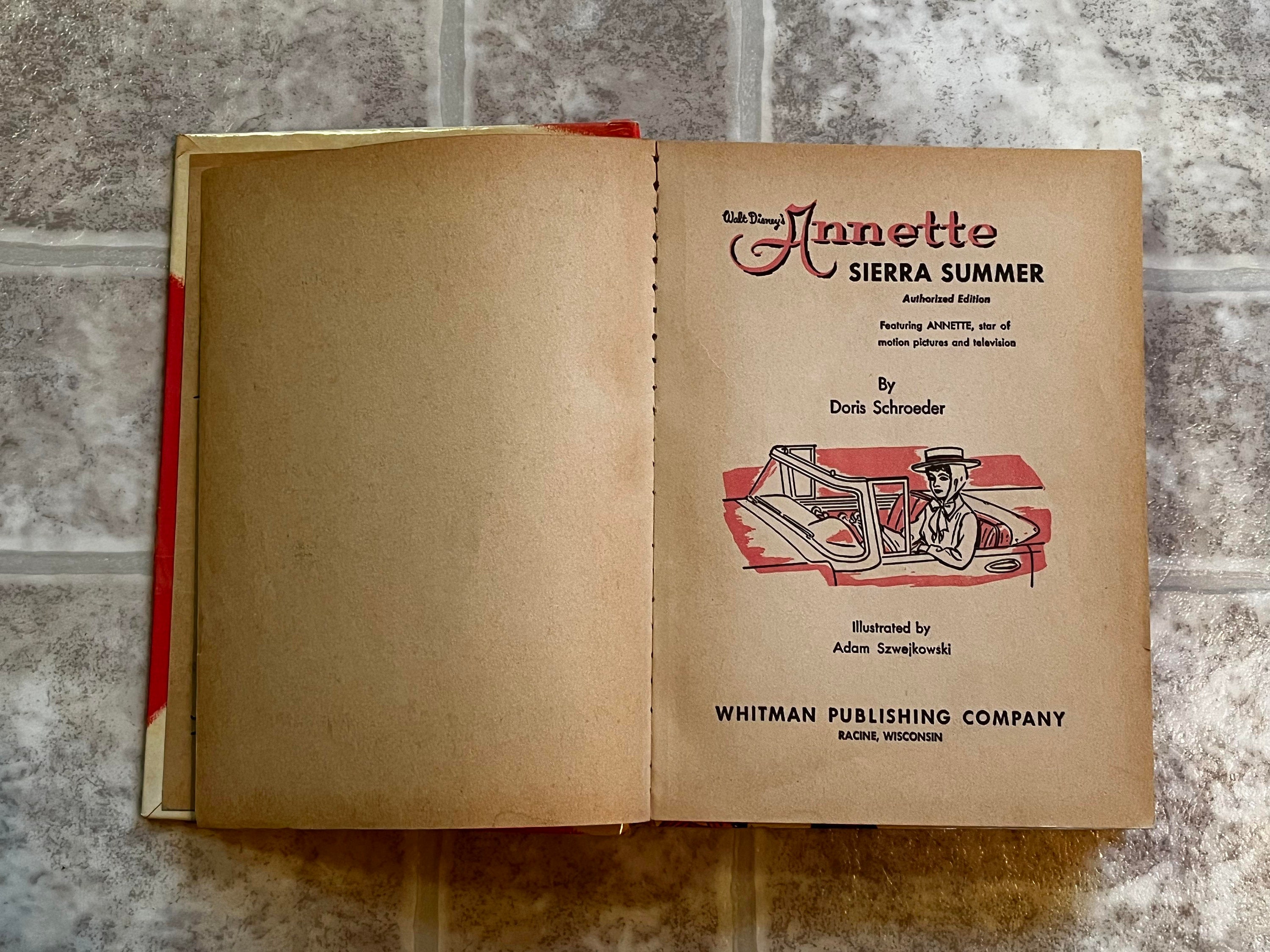 Walt Disneys Annette Sierra Summer Book - Etsy