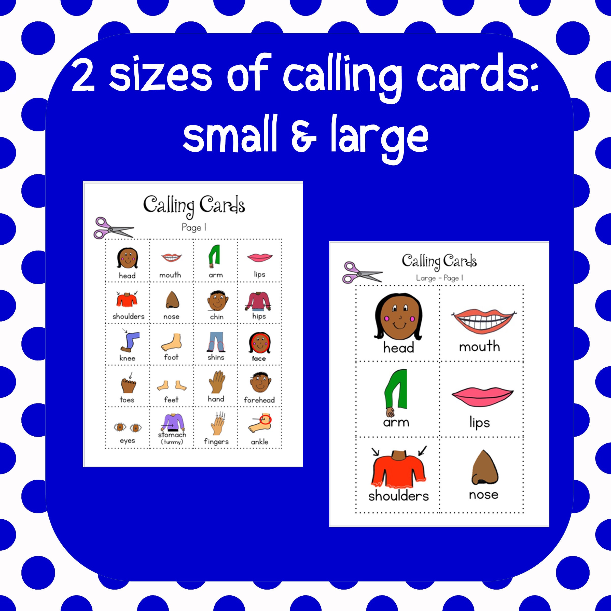 Body Parts Bingo Cards for ESL/ELL/ELD & Speech: Set of 30 Parts of the ...