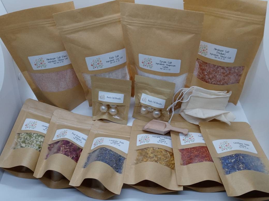 Make Your Own Bath Soak Kit Customized Bath Soak Self Care - Etsy