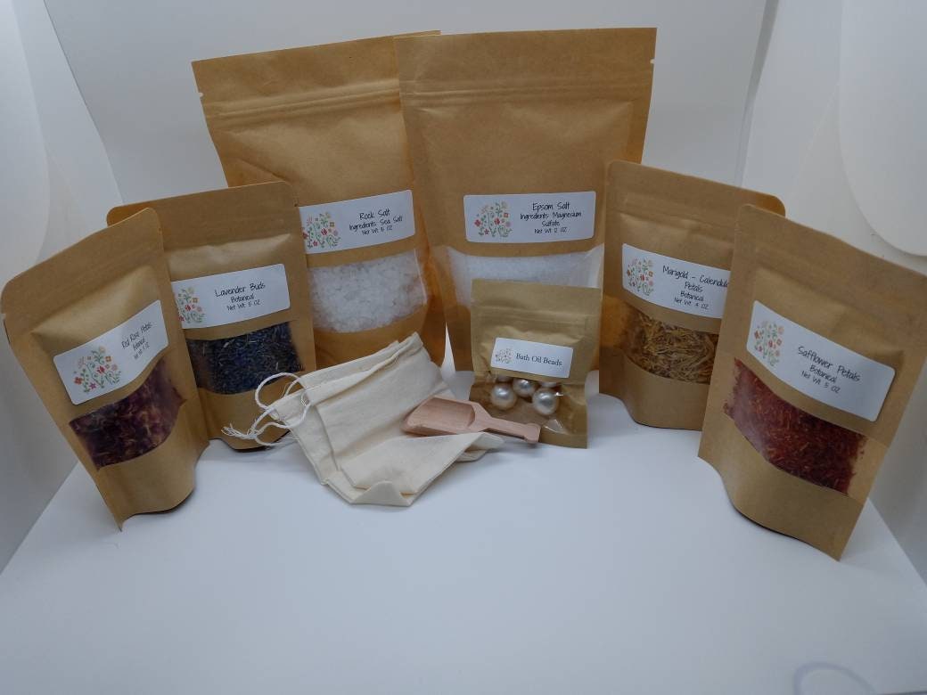 Make Your Own Bath Soak Kit Customized Bath Soak Self Care - Etsy