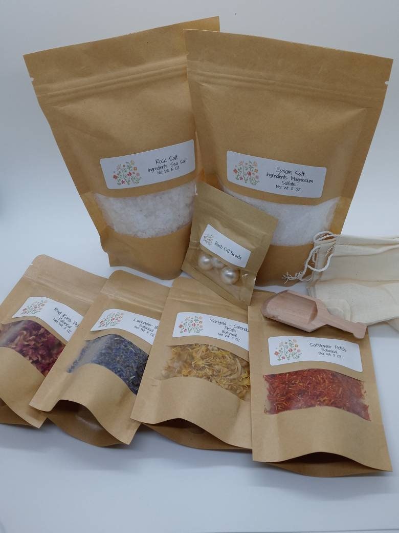 Make Your Own Bath Soak Kit Customized Bath Soak Self Care - Etsy