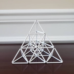 Himmeli Geometric Pyramid Sculpture,gold,silver,black,white,ornaments ...