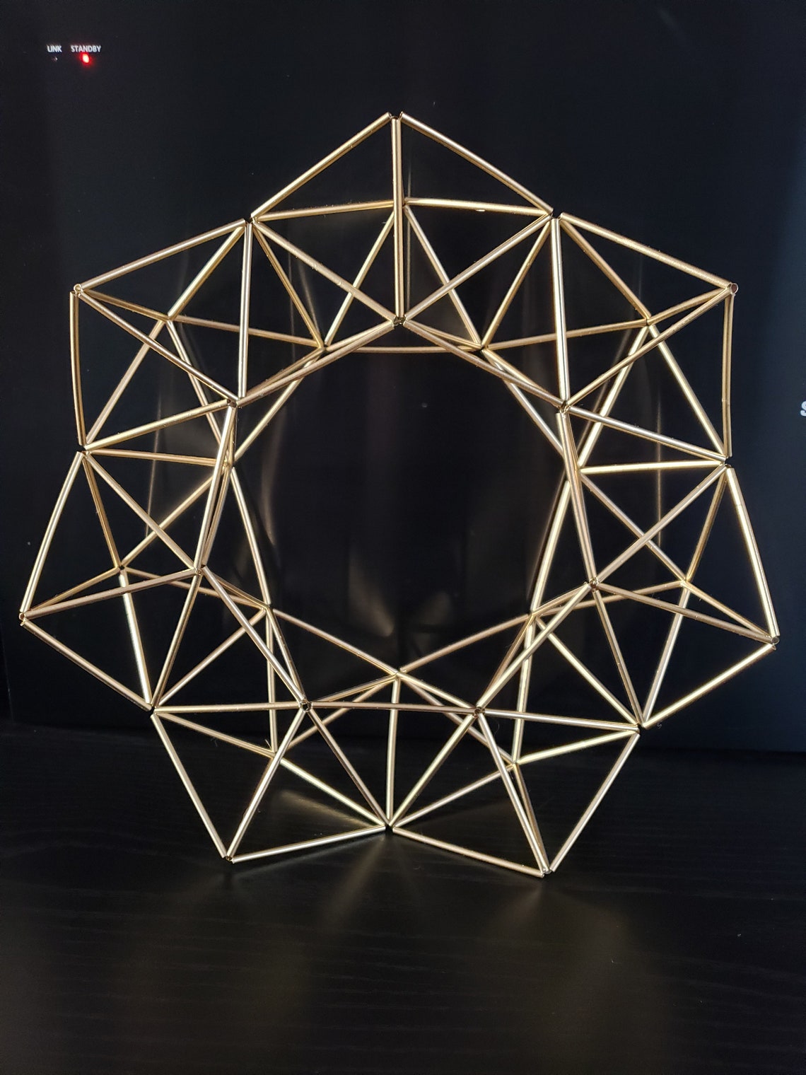 Himmeli Geometric Wreath - Etsy