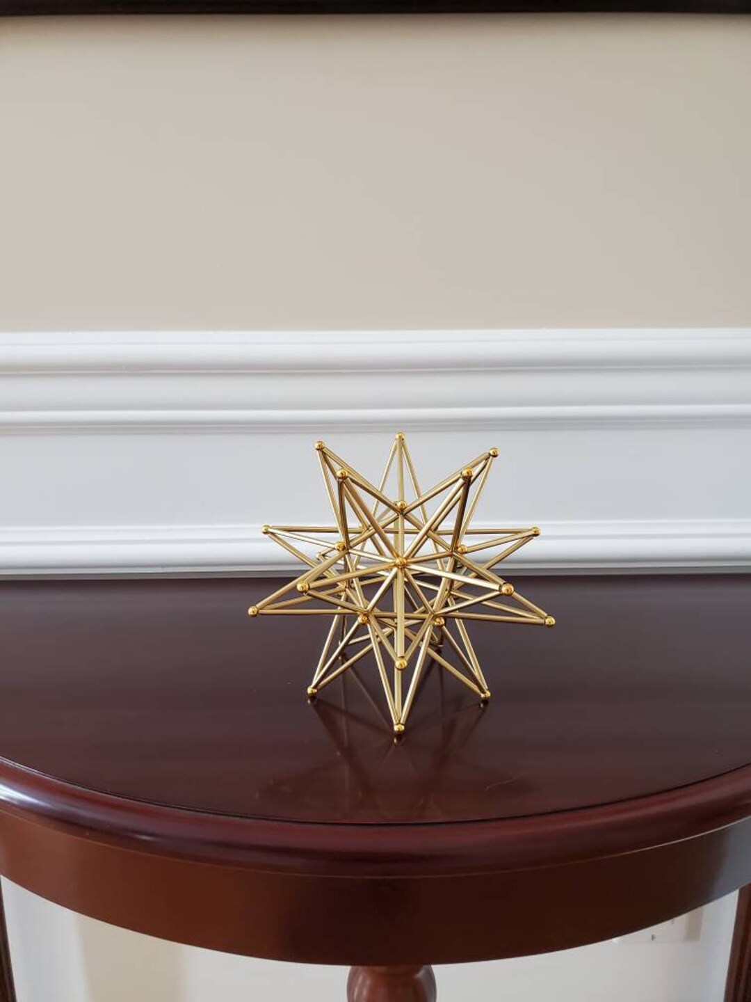 Gold Geometric Sculpture Star Accent - Etsy