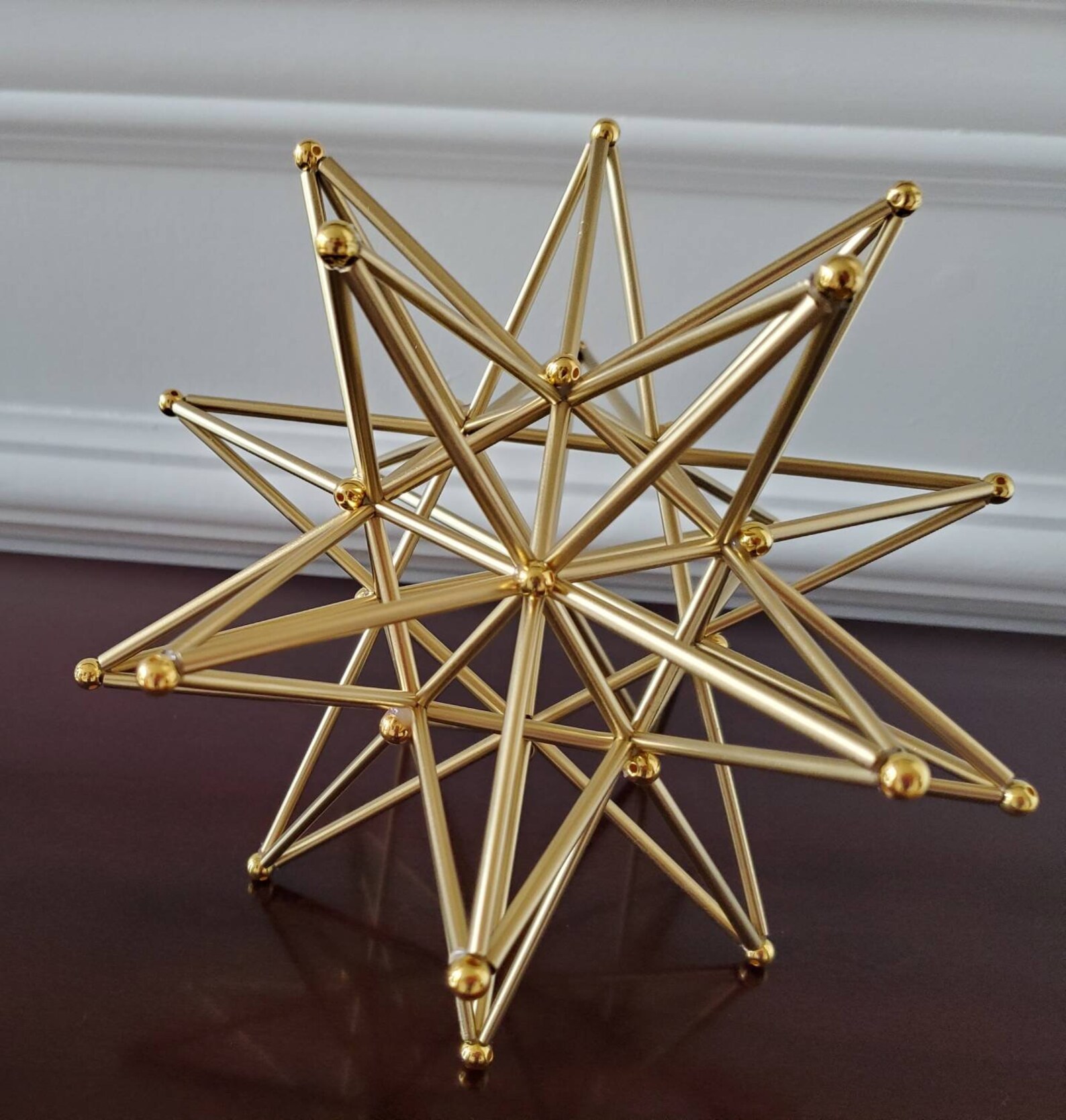 Gold Geometric Sculpture Star Accent - Etsy