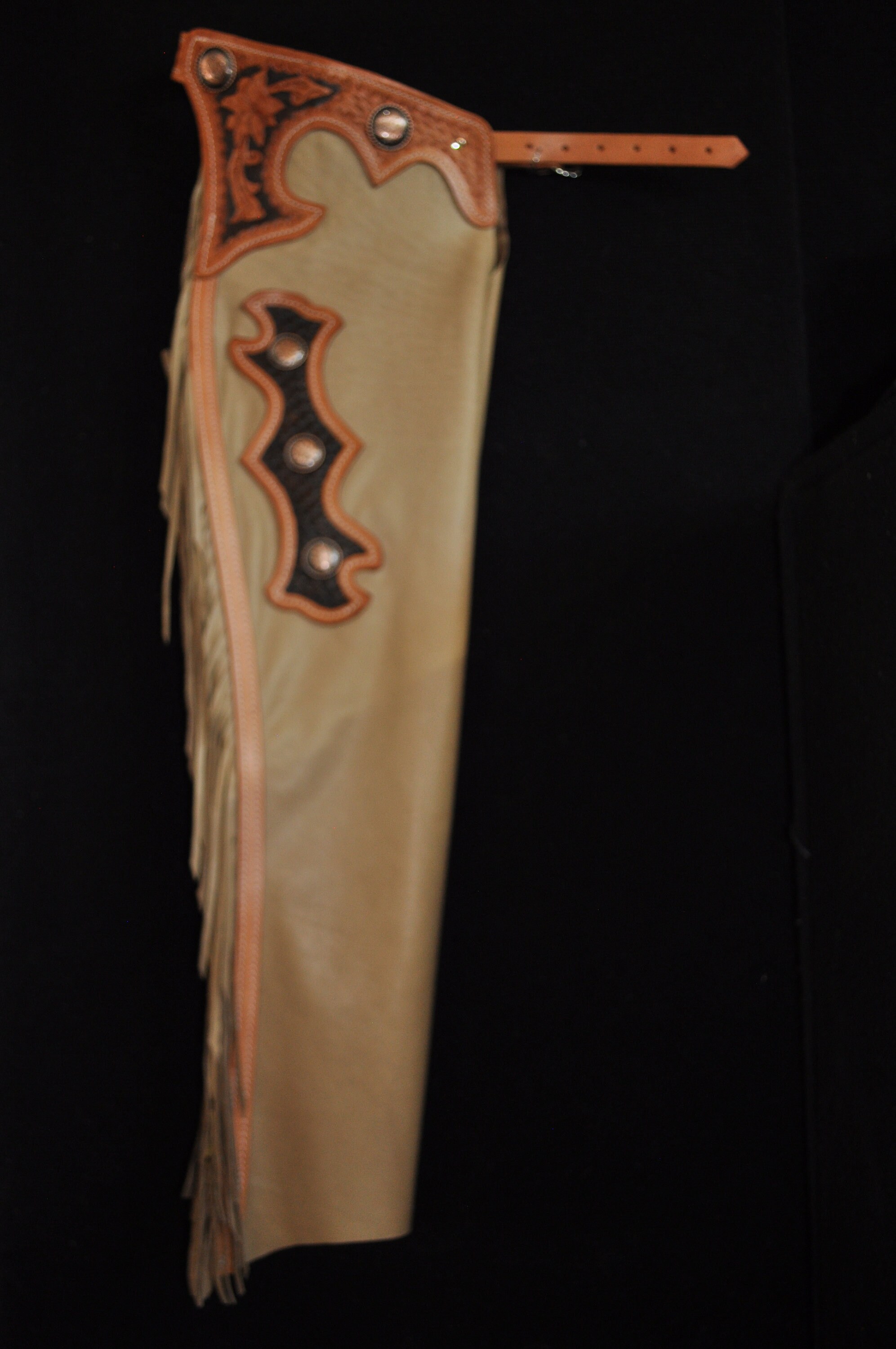 Custom Made Buckskin Leather Shotgun Chaps/ New/R Bar K | Etsy