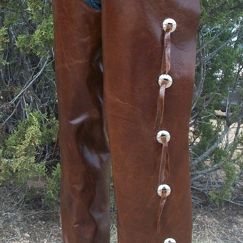 Custom Made Batwing Leather Chaps/new/r Bar K - Etsy