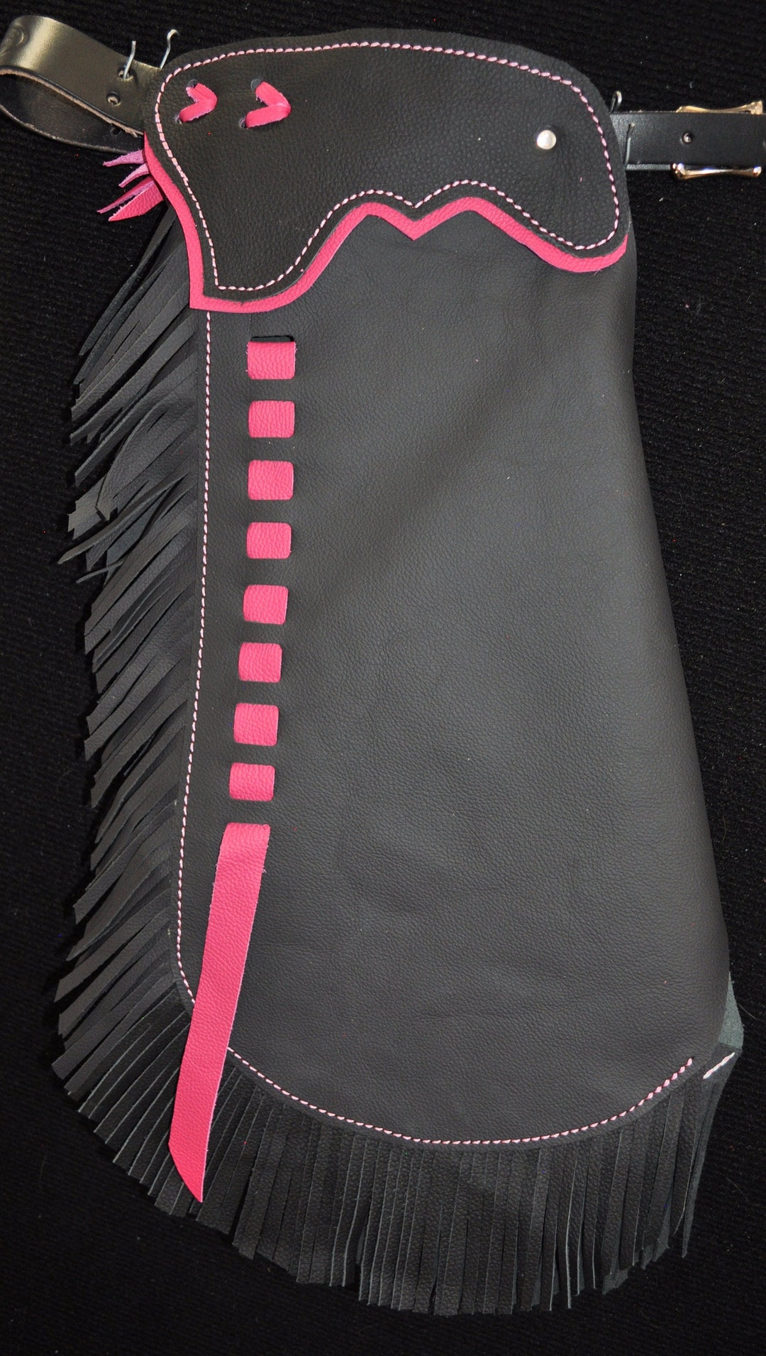 In Stock Now! Size 3/4 2t/custom Made Leather Kids Chinks/pink /R Bar K ...