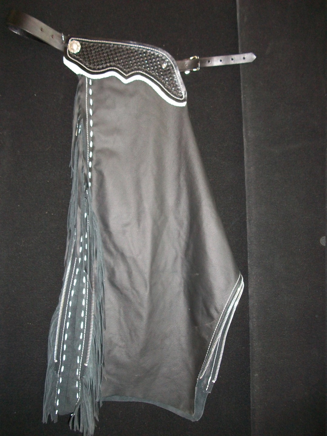 Custom Made Leather Shotgun Chaps/ New/r Bar K - Etsy