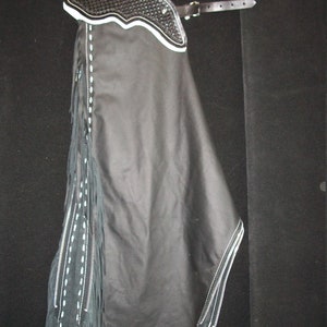 Custom Made Leather Shotgun Chaps/ New/r Bar K - Etsy