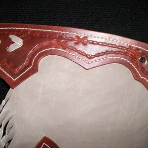 Custom Made Leather Chinks/New Chaps/Distressed/R Bar K | Etsy