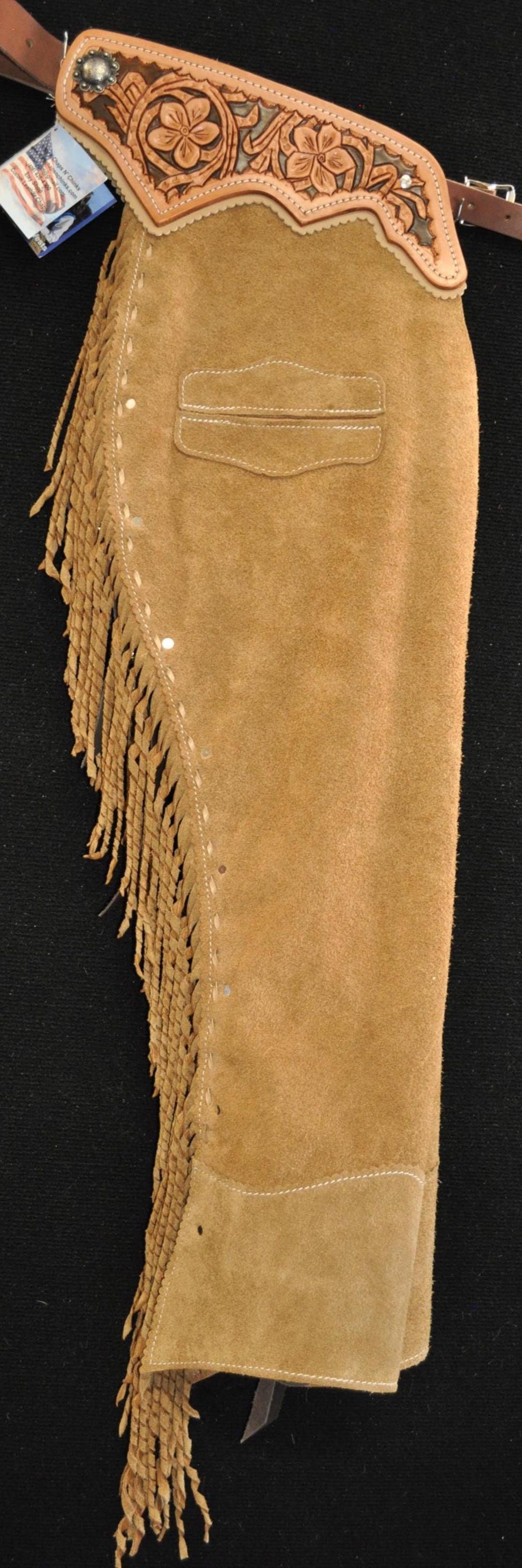 Custom Made Leather Shotgun Chaps/ New/r Bar K - Etsy