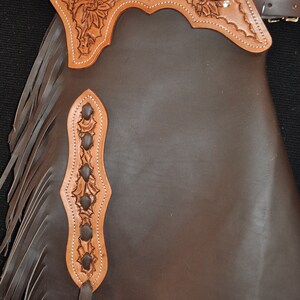 Custom Made Leather Chinks/new Chaps/r Bar K - Etsy