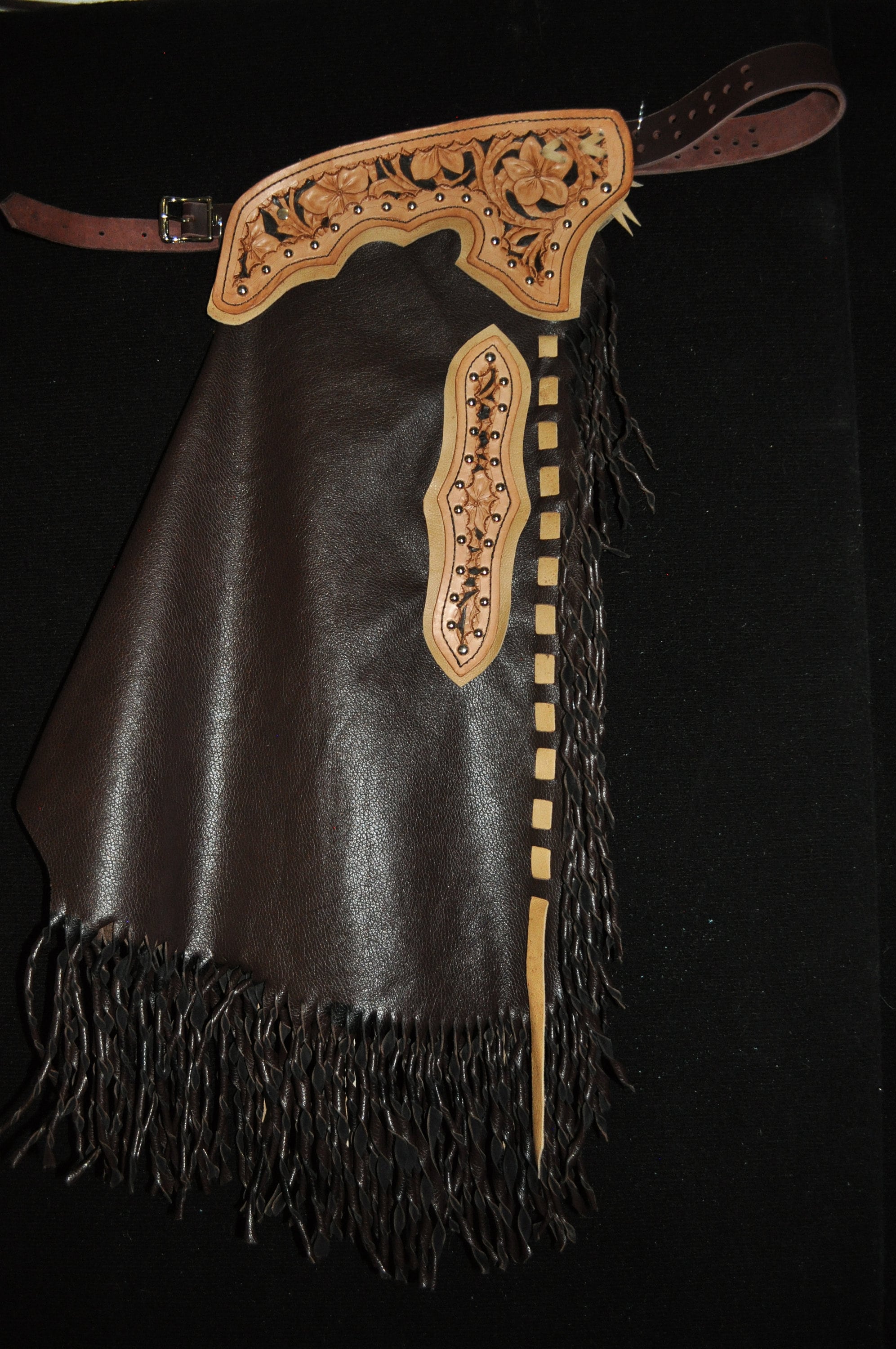 Custom Made Leather Chinks/floral/ New Chaps/r Bar K - Etsy