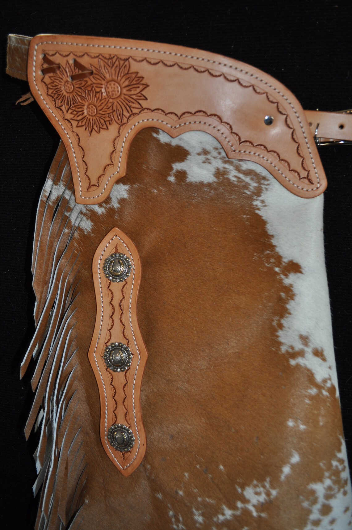 Custom Made Leather Chinks/new Chaps/ Salt and Pepper - Etsy