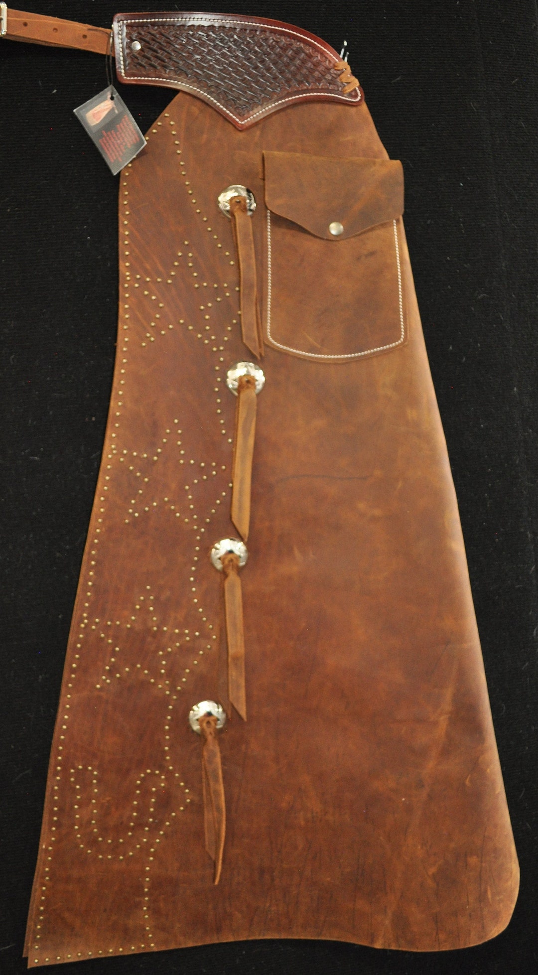 Custom Made Batwing Leather Chaps/new/r Bar K - Etsy