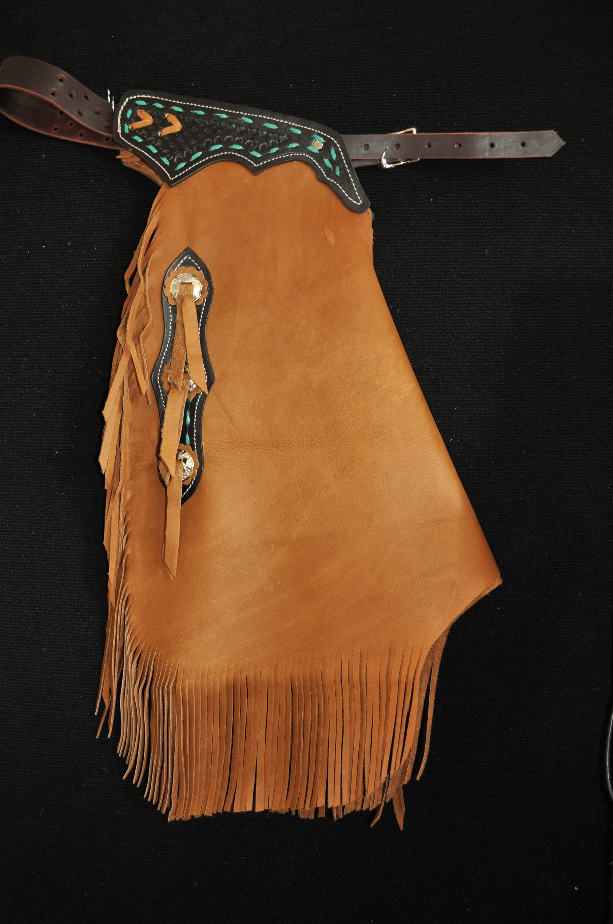 Custom Made Leather Chinks/new Chaps/ Buck Stitched/ | Etsy