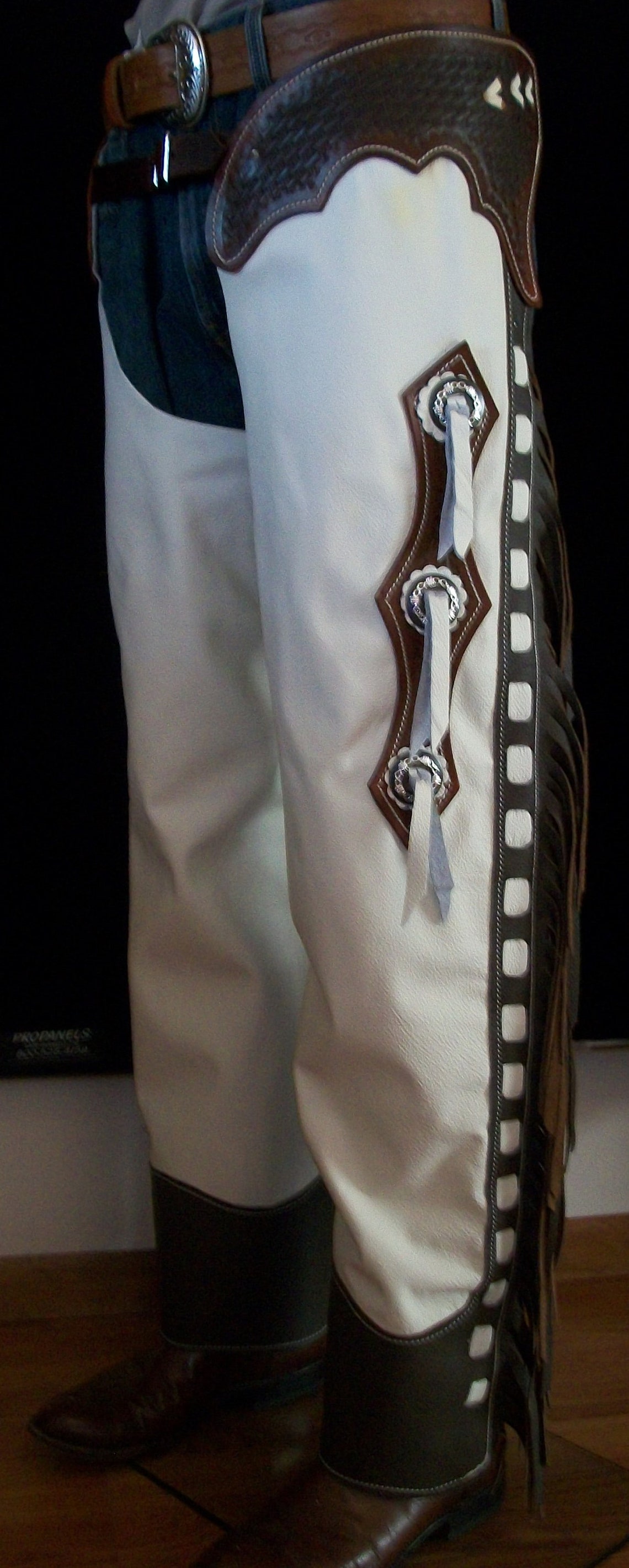 Custom Made Leather Shotgun Chaps/ New/r Bar K | Etsy