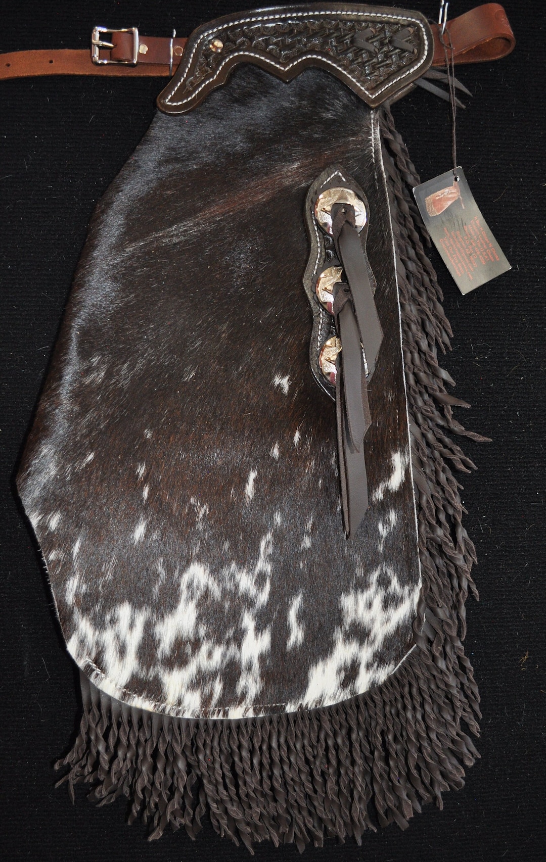 In Stock Now Size 9/10/custom Made Hair on Cowhide Leather Kids Chinks ...