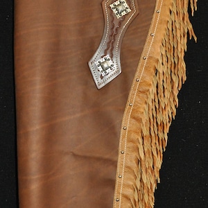 Custom Made Leather Shotgun Chaps/ New/r Bar K - Etsy