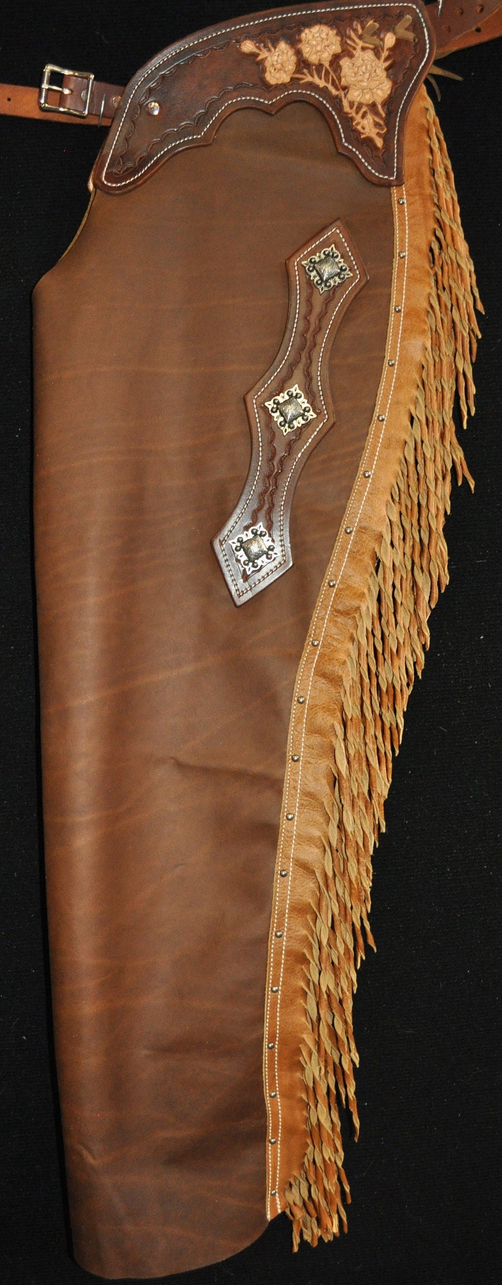 Custom Made Leather Shotgun Chaps/ New/r Bar K - Etsy
