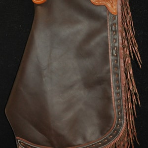 Custom Made Leather Chinks/new Chaps/r Bar K - Etsy
