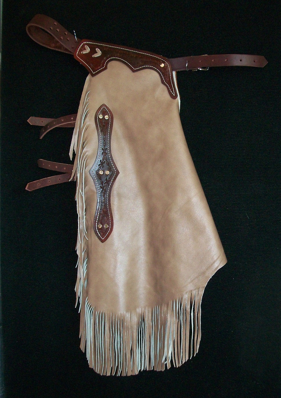 Custom Made Leather Chinks/new Chaps/distressed/r Bar K - Etsy
