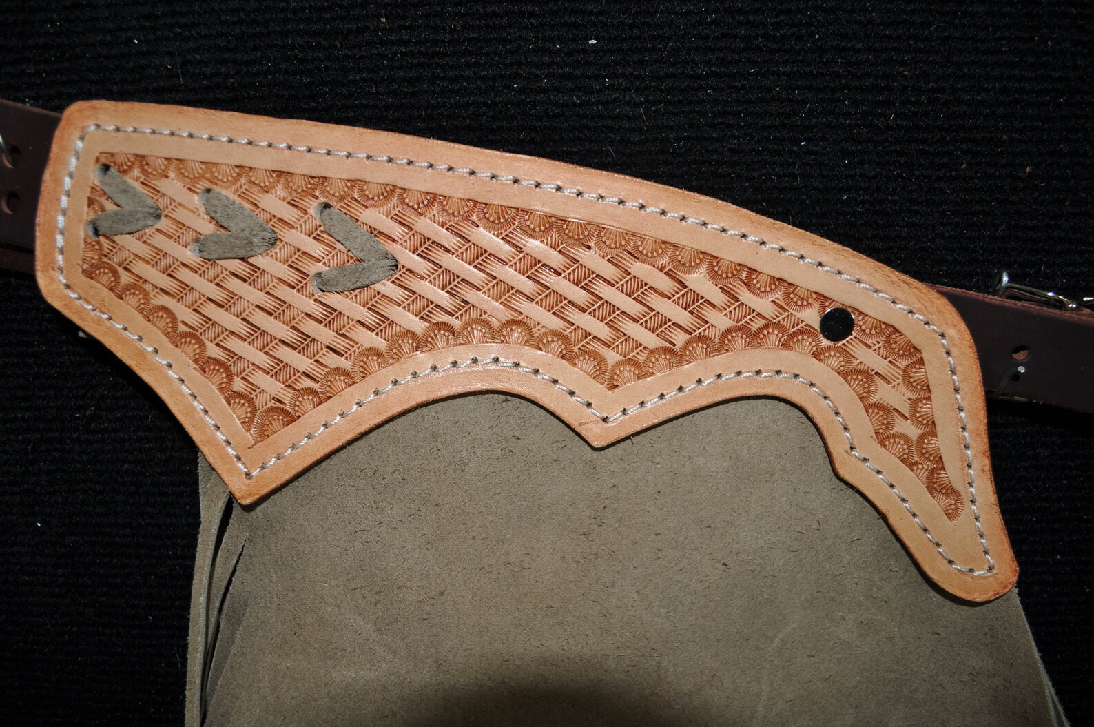 Custom Made Batwing Leather Chaps/ Rough Out/new/r Bar K - Etsy