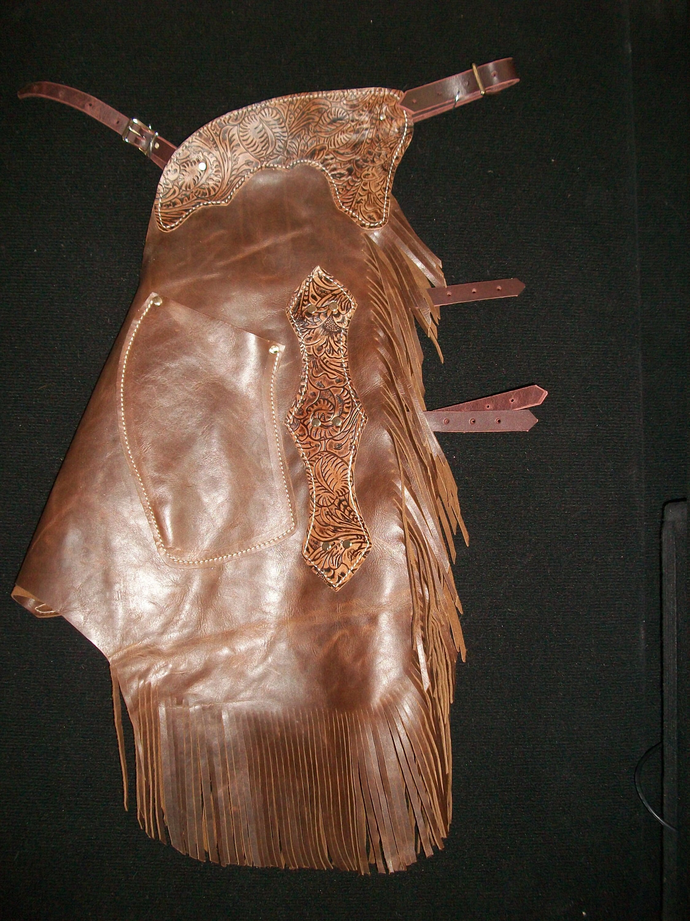 Custom Made Leather Chinks/new Chaps/distressed/r Bar K - Etsy