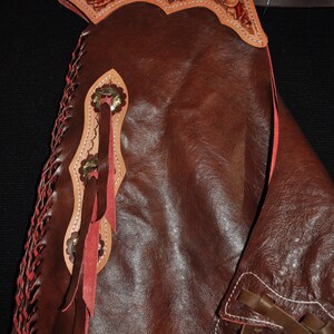 Custom Made Leather Chinks/new Chaps/r Bar K - Etsy