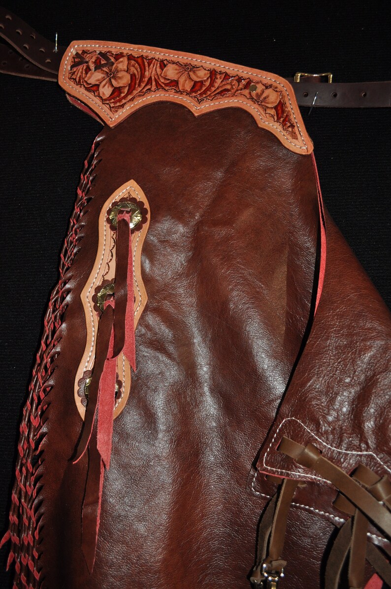 Custom Made Leather Chinks/new Chaps/r Bar K - Etsy