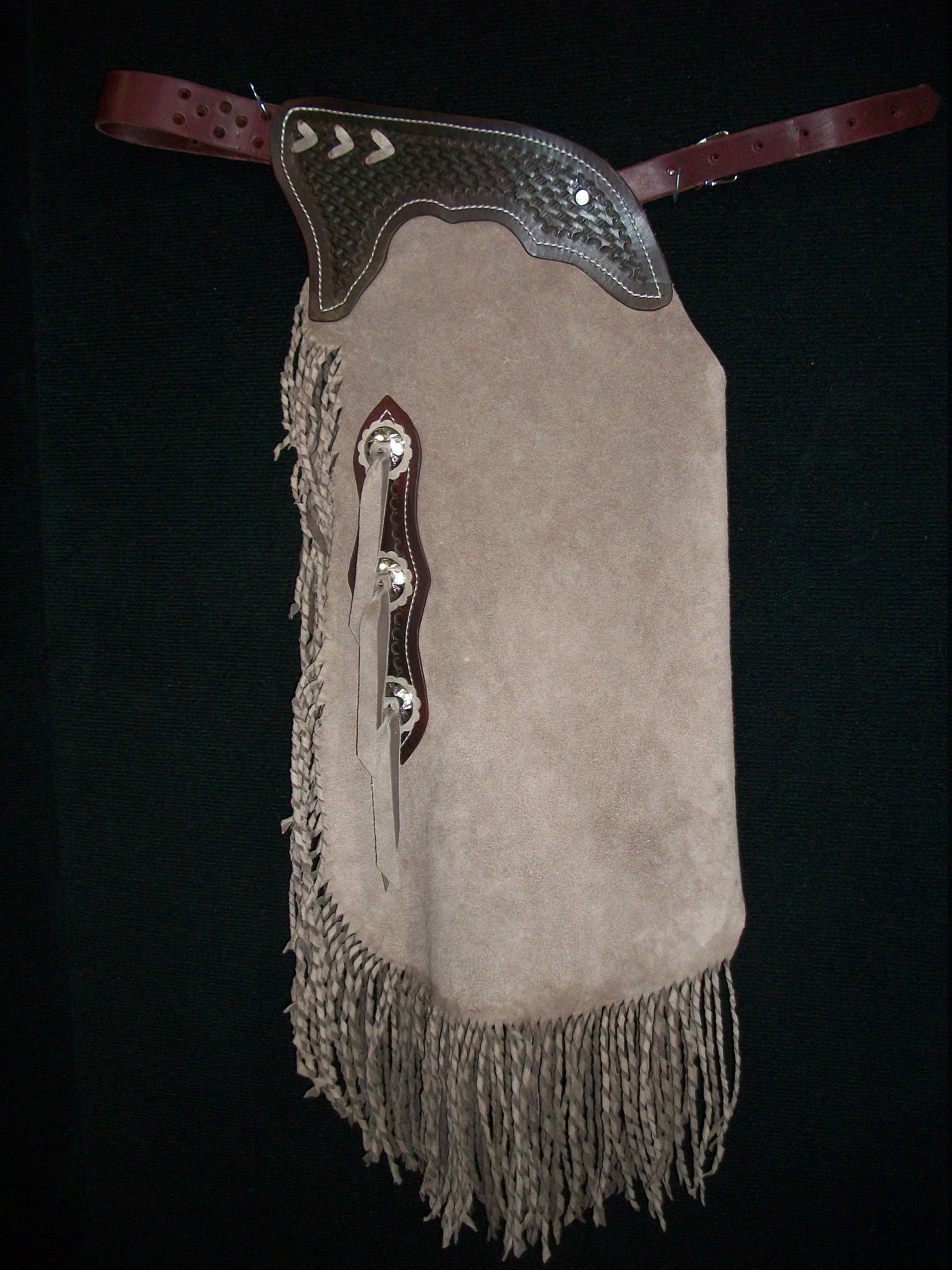 Custom Made Leather Chinks/new Chaps/rough Out/r Bar K | Etsy