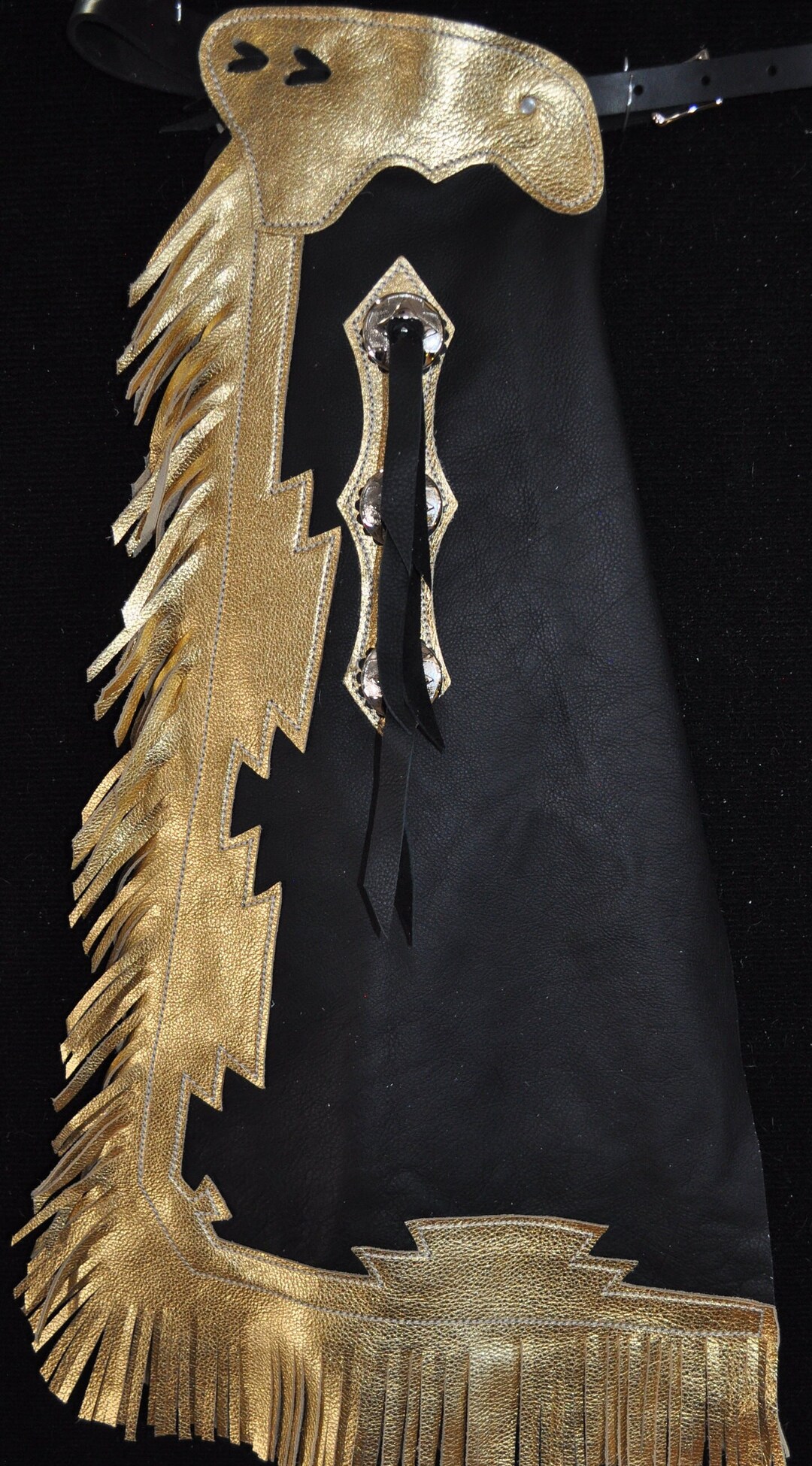 Custom Made Kid's Bronc/bull Riding Chaps/ New/ Custom Leather/ Rodeo ...