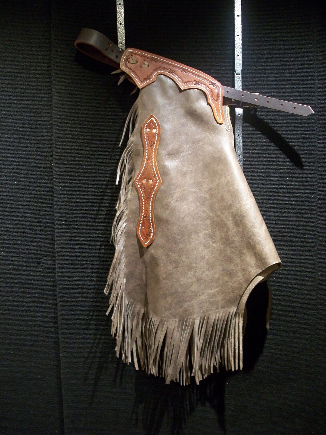 Custom Made Leather Chinks/new Chaps/distressed/r Bar K - Etsy