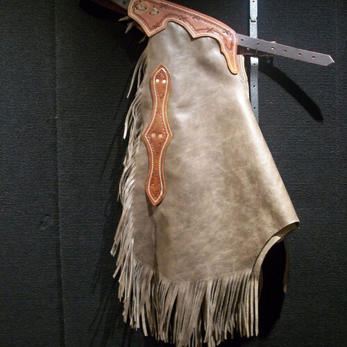 Custom Made Leather Chinks/new Chaps/rough Out/r Bar K - Etsy
