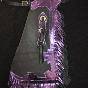 Custom Made Kid's Bronc/bull Riding Chaps/ New/ Custom Leather/ Rodeo ...