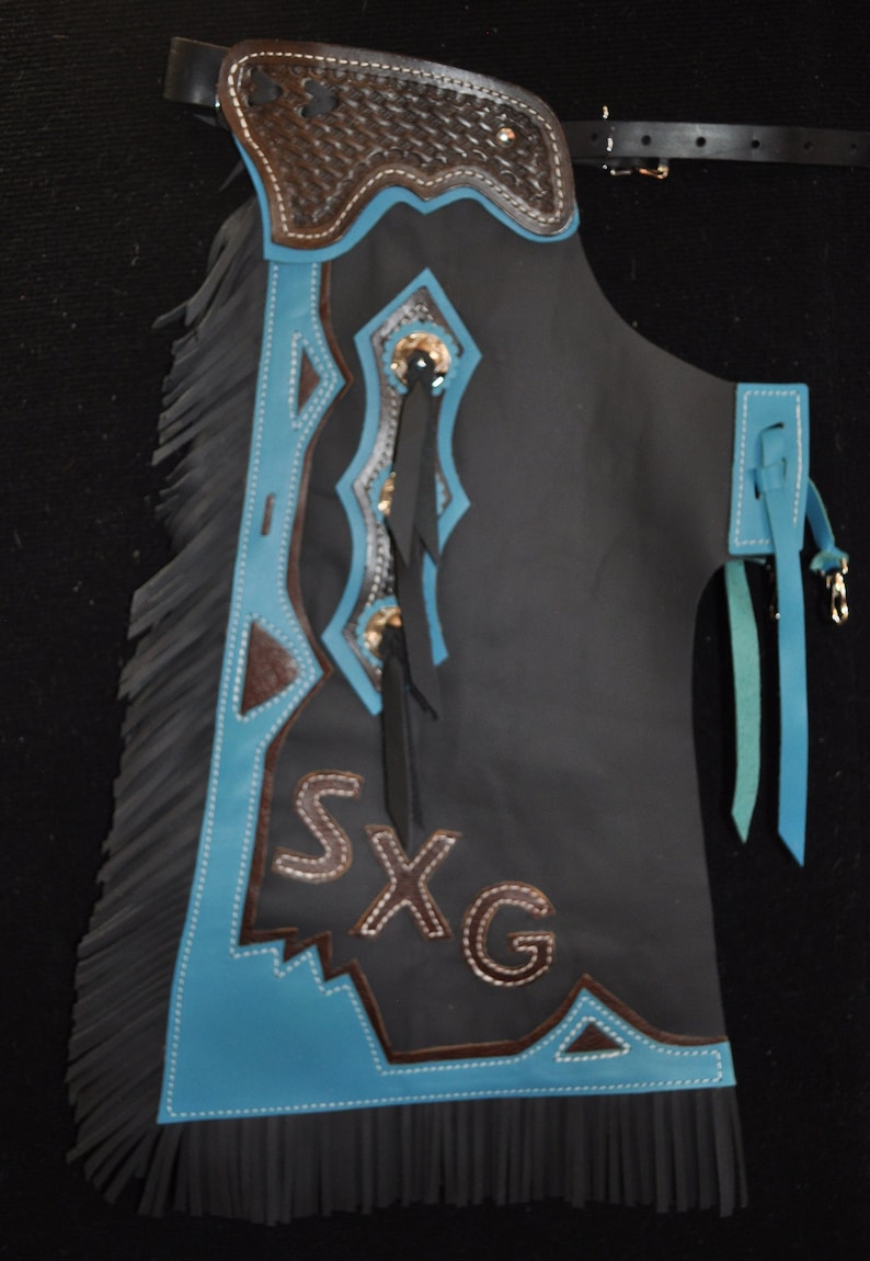 Custom Made Kid's Bronc/bull Riding Chaps/ New/ Custom - Etsy