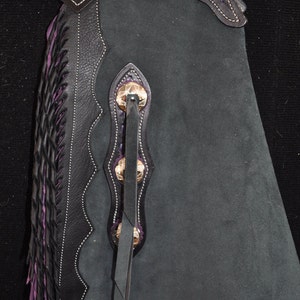 Custom Made Leather Chinks/new Chaps/ Rough Out/r Bar K - Etsy