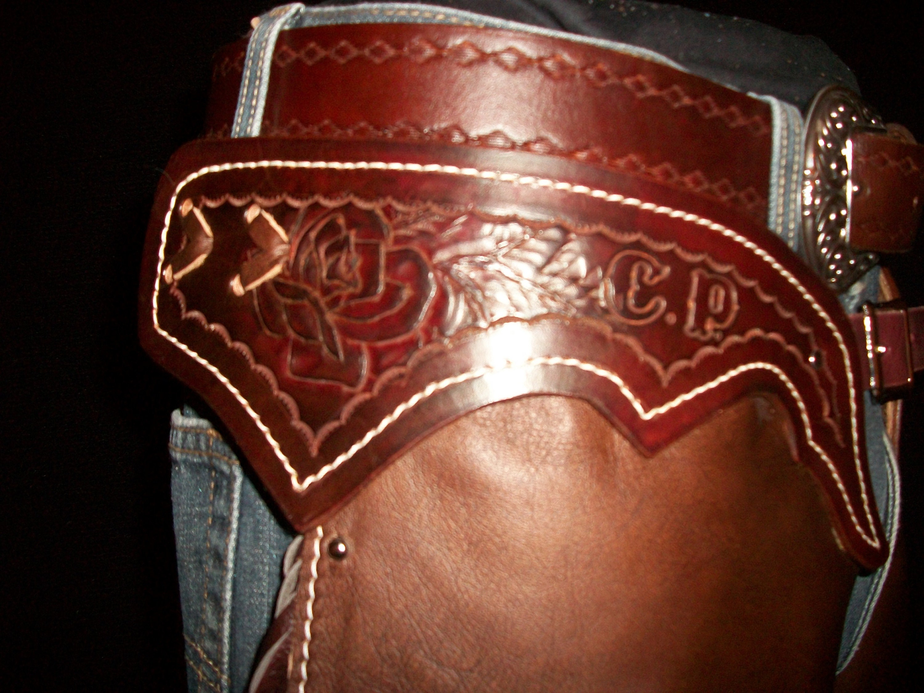 Custom Made Leather Show Chinks/new Chaps/floral | Etsy