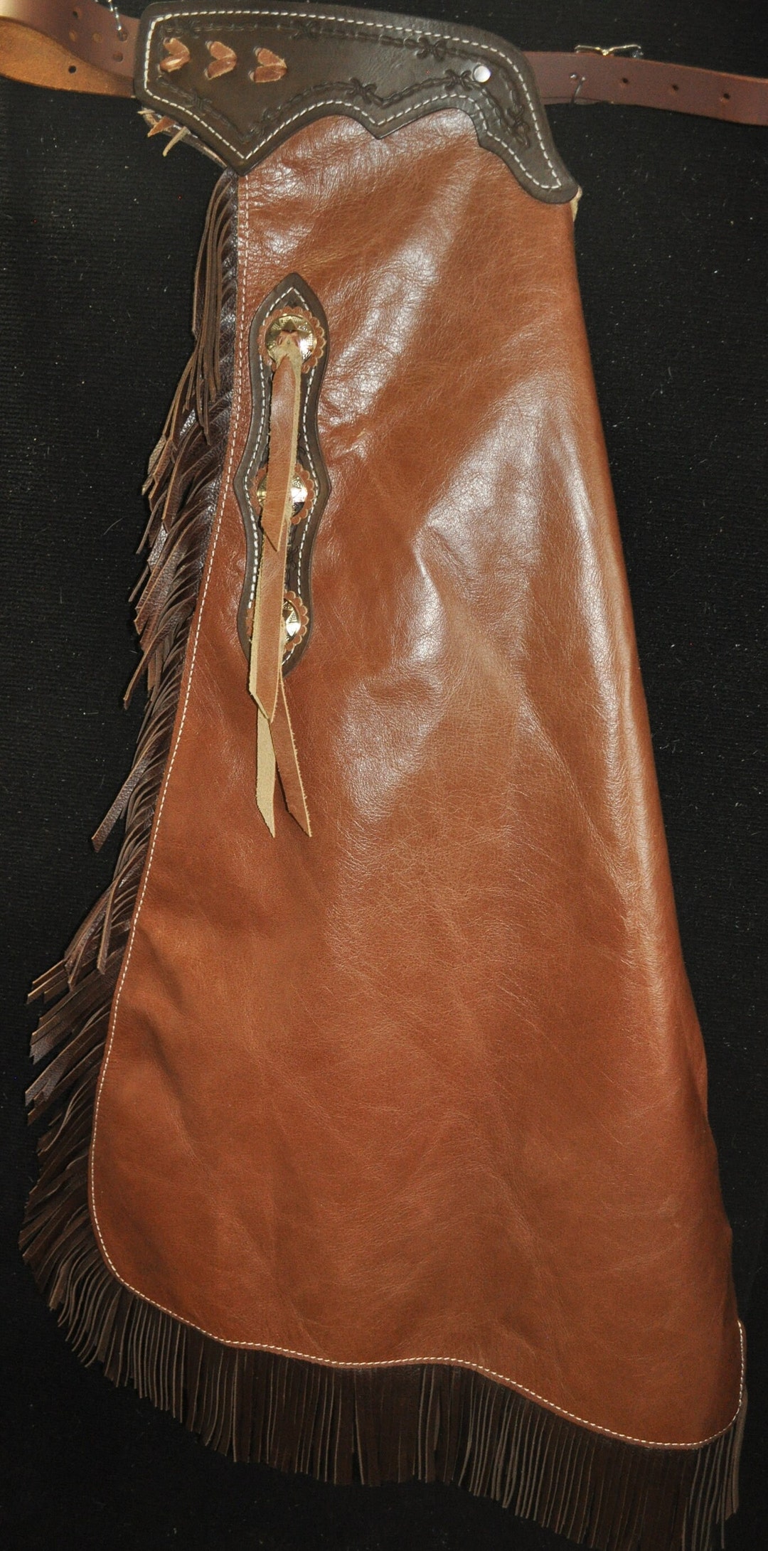 Custom Made Batwing Leather Chaps/new/r Bar K - Etsy