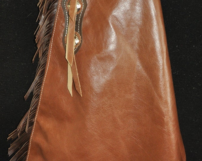 Hand Crafted Tooled Yoke Native American Cowboy Style Leather Pant ...