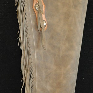 Custom Made Leather Shotgun Chaps/distressed/new/r Bar K - Etsy