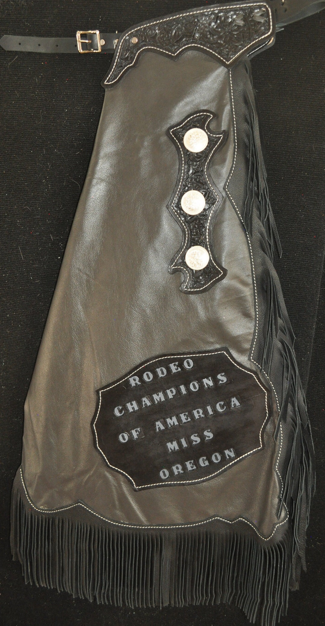 Custom Made Rodeo Princess/rodeo Queen Chaps/ New/ Custom Leather /R ...