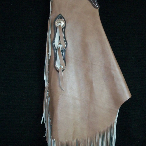 Custom Made Leather Chinks/new Chaps/rough Out/r Bar K - Etsy