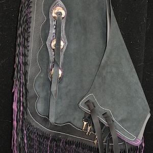 Custom Made Leather Chinks/new Chaps/ Rough Out/r Bar K - Etsy