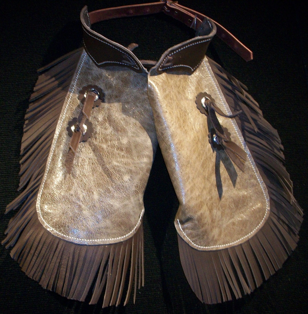 Custom Made Leather Kid's Chinks/youth/toddler/new/ Distressed/ R Bar K ...