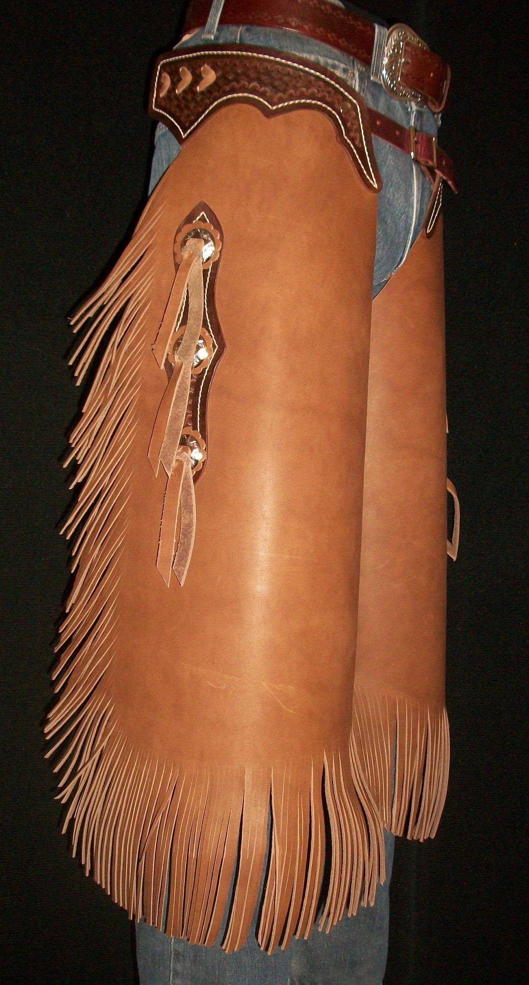 Custom Made Leather Chinks/new Chaps/r Bar K - Etsy