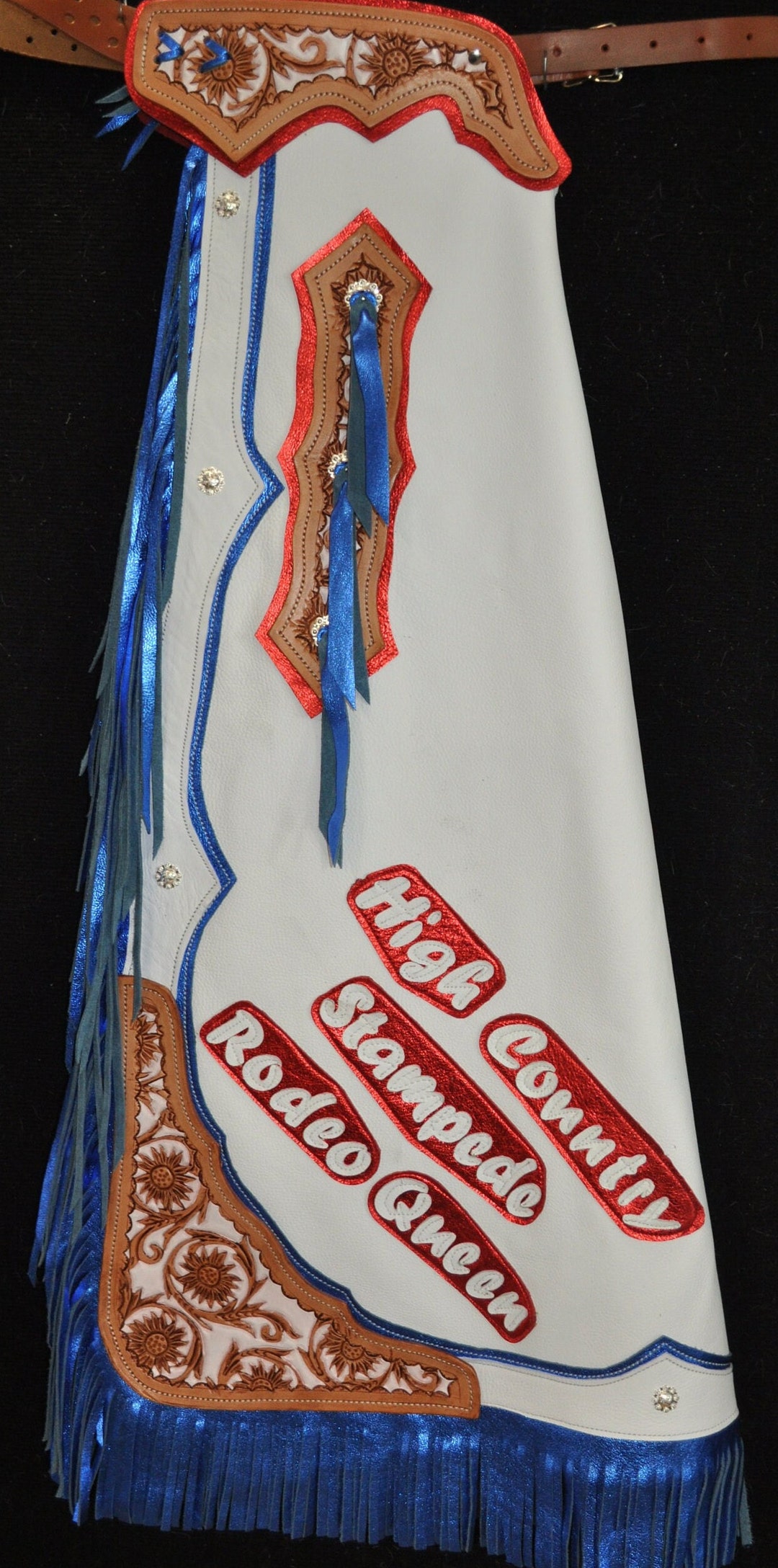 Custom Made Rodeo Princess/rodeo Queen Chaps/ New/ Custom Leather /R ...